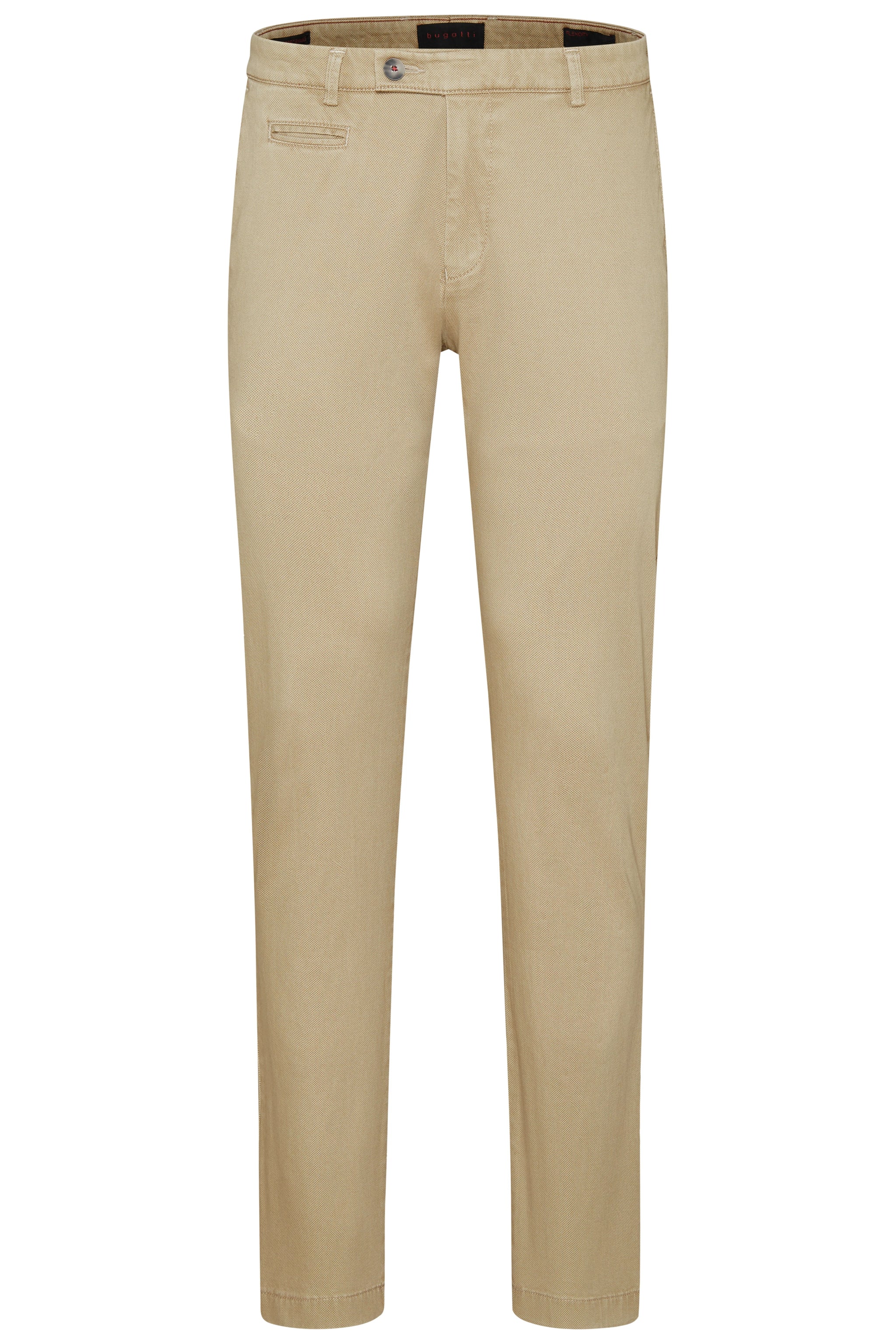 Chinos with elastane in beige | Bugatti