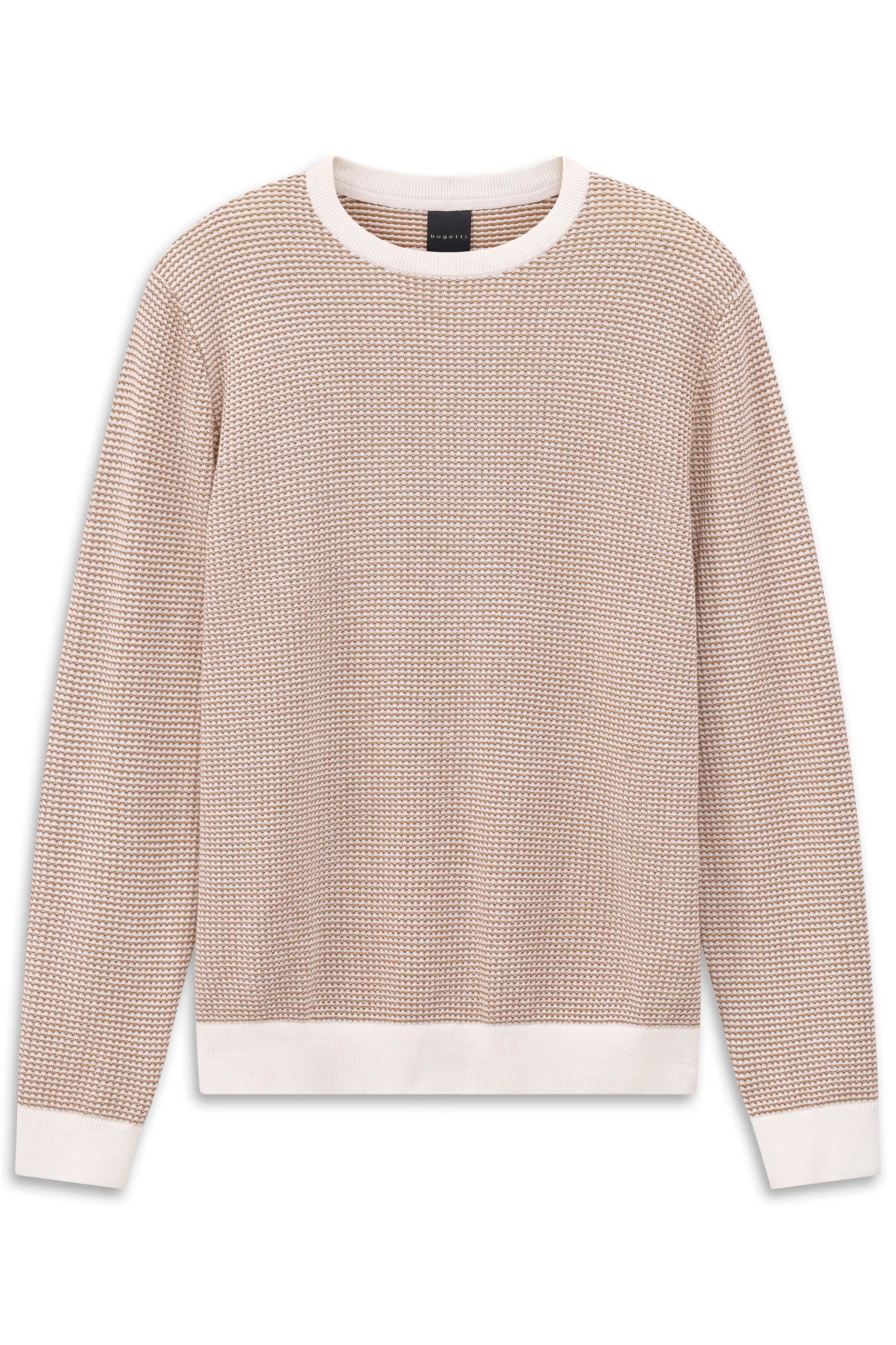 bugatti men's regular fit cotton sweater round neck with round necklin ...