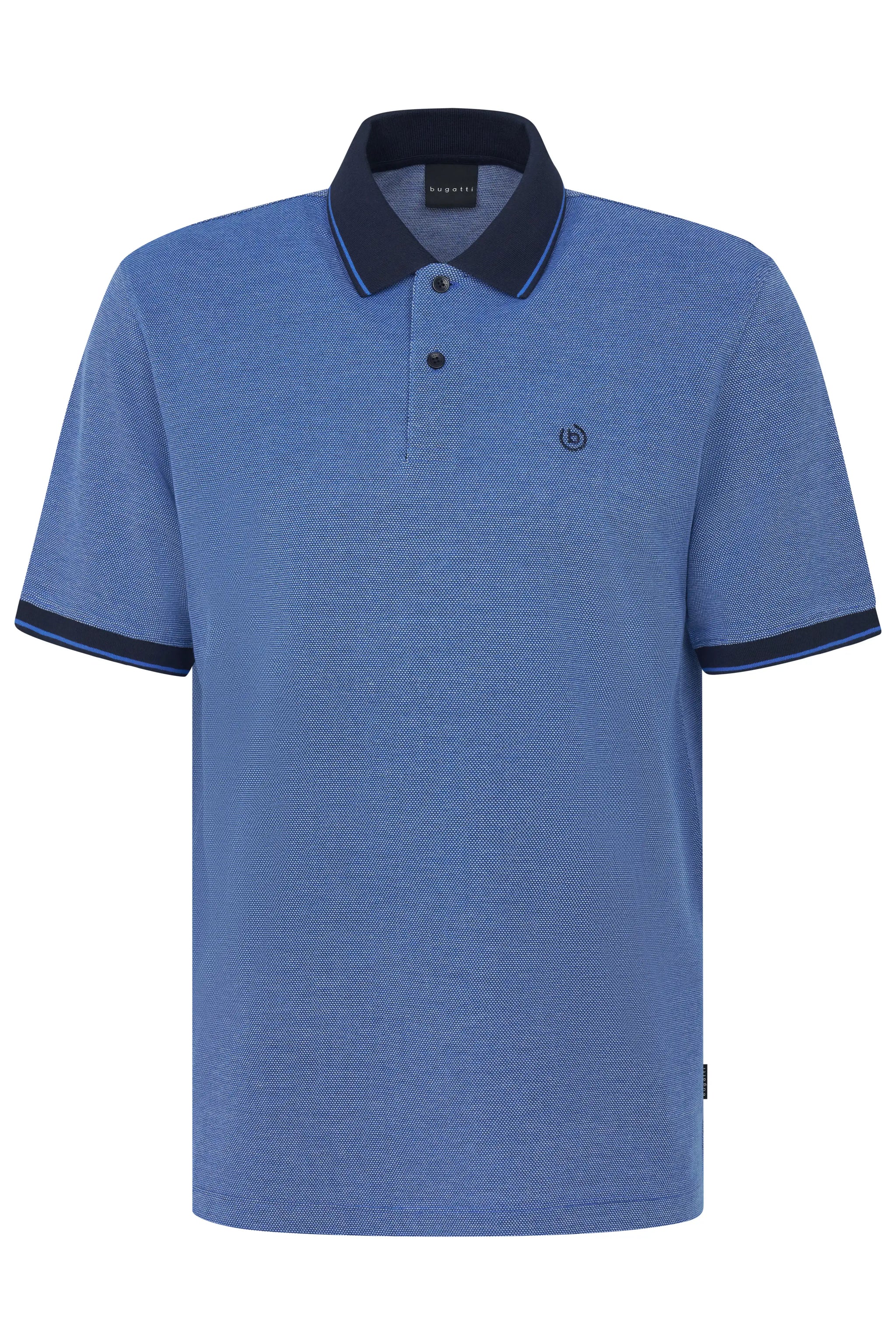 Blue-grey cotton polo | Bugatti